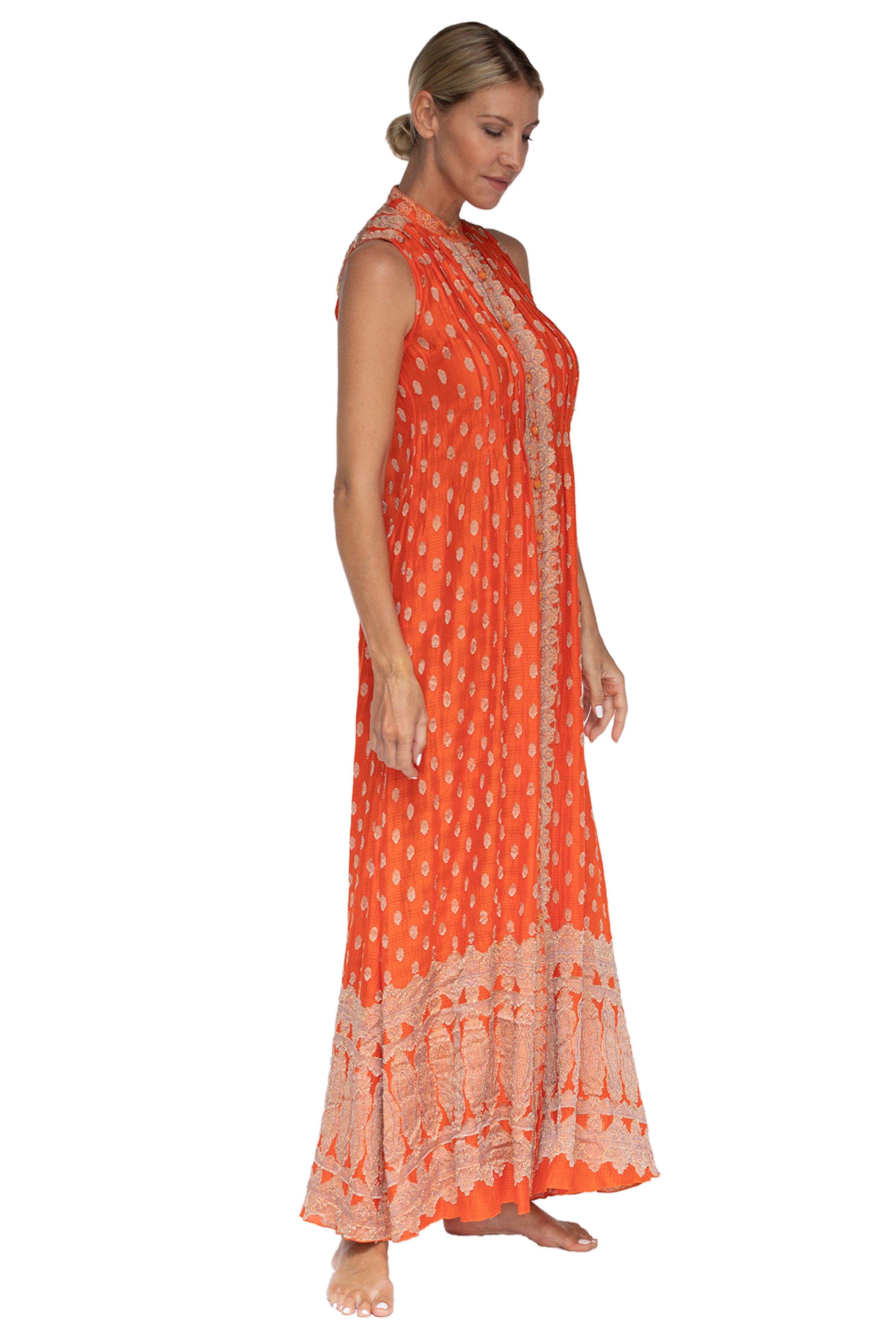 Classic Soul | Tapered A-Line Long Women's Silk Sleeveless Dress – Paul ...